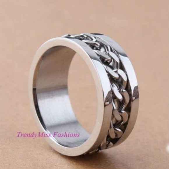 Jewelry | 525 Biker Chain Stainless Steel Rotating Band 54 | Poshmark